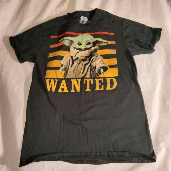 MAD Engine | Shirts | The Mandalorian Din Grogu Baby Yoda Wanted Poster ...